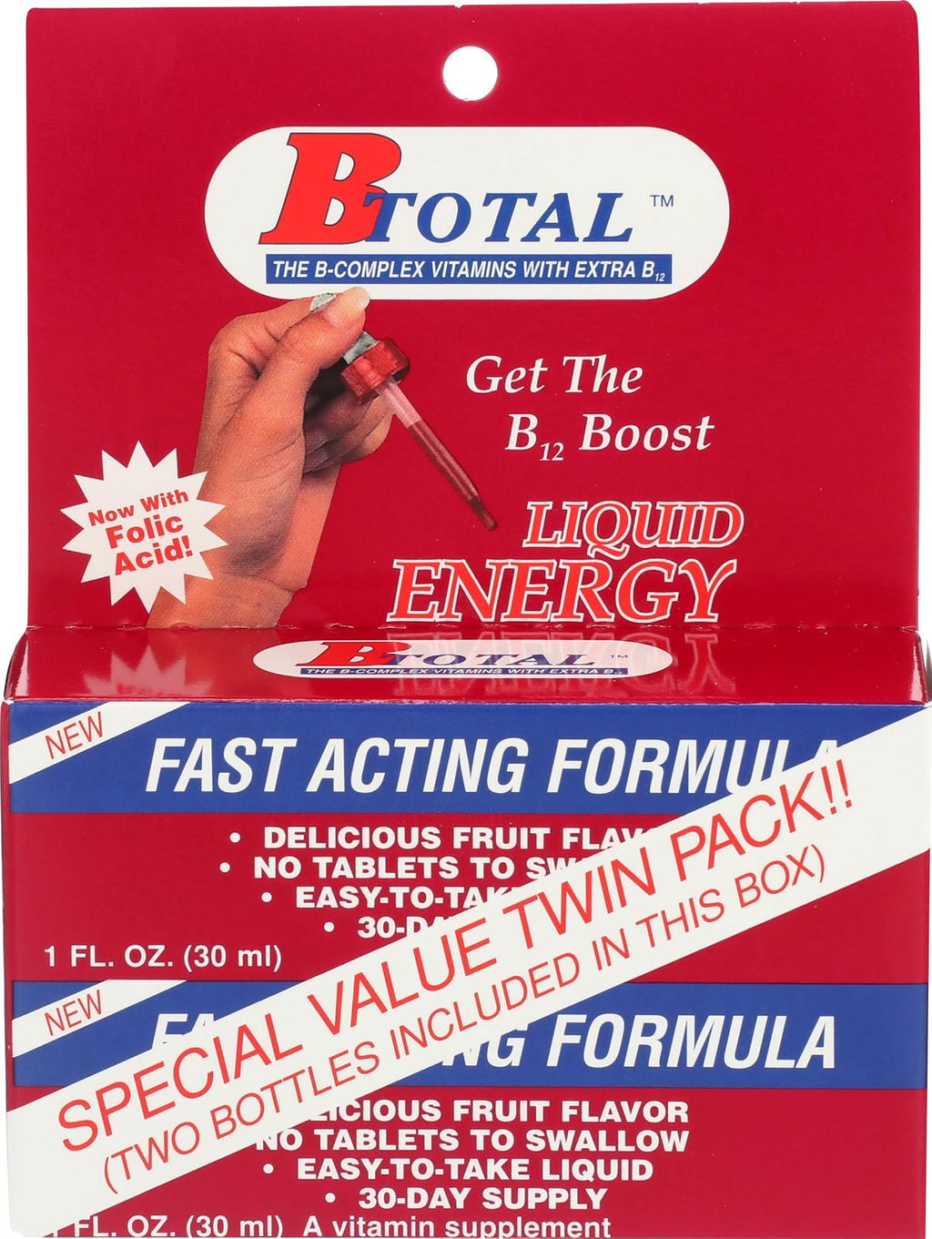 Sublingual B12 liquid twinpack