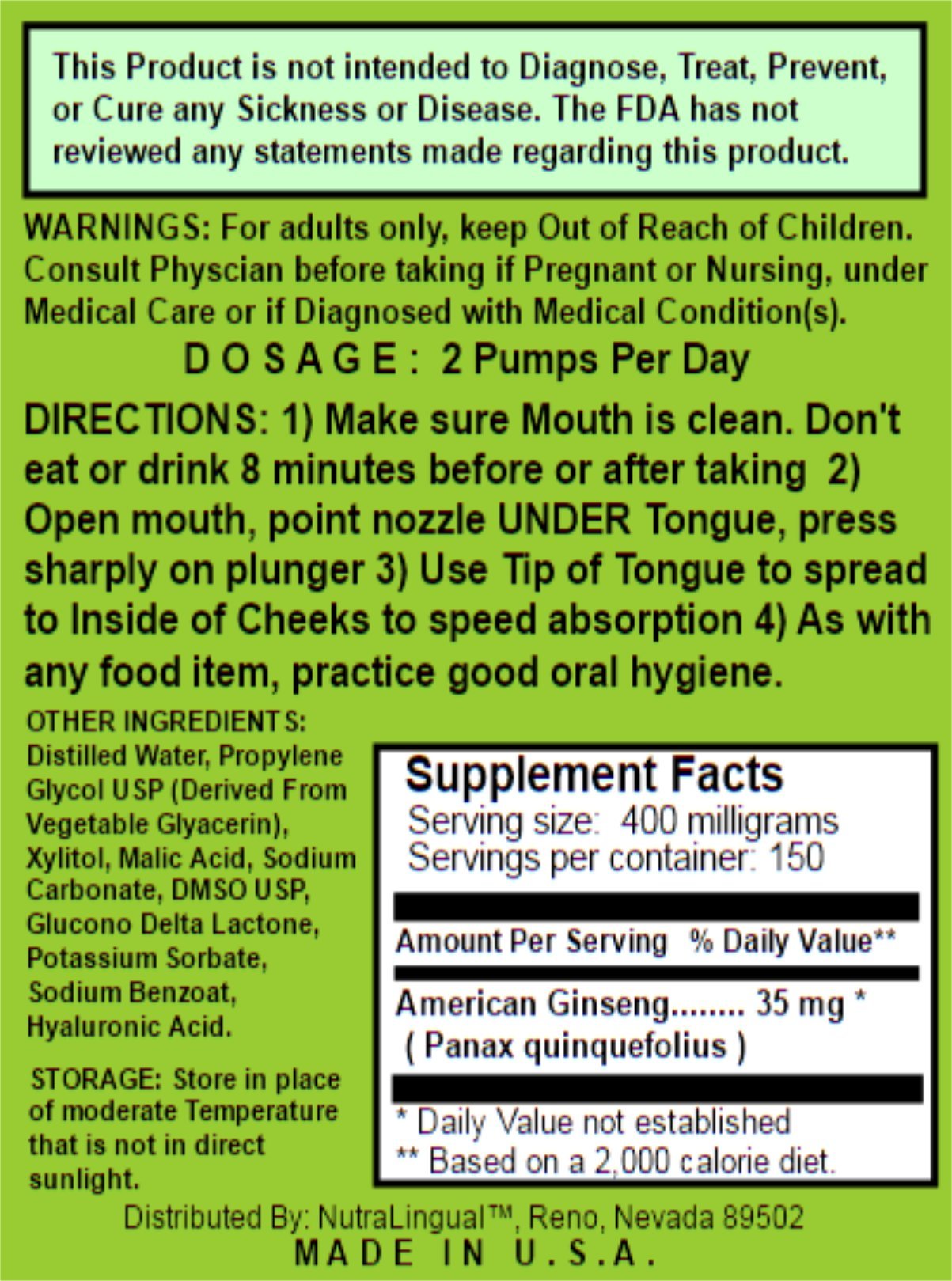 sublingual ginseng for maximum absorption