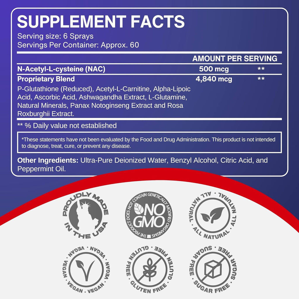 sublingual glutathione health benefits