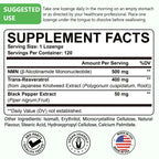 Sublingual Resveratrol for enhanced absorption