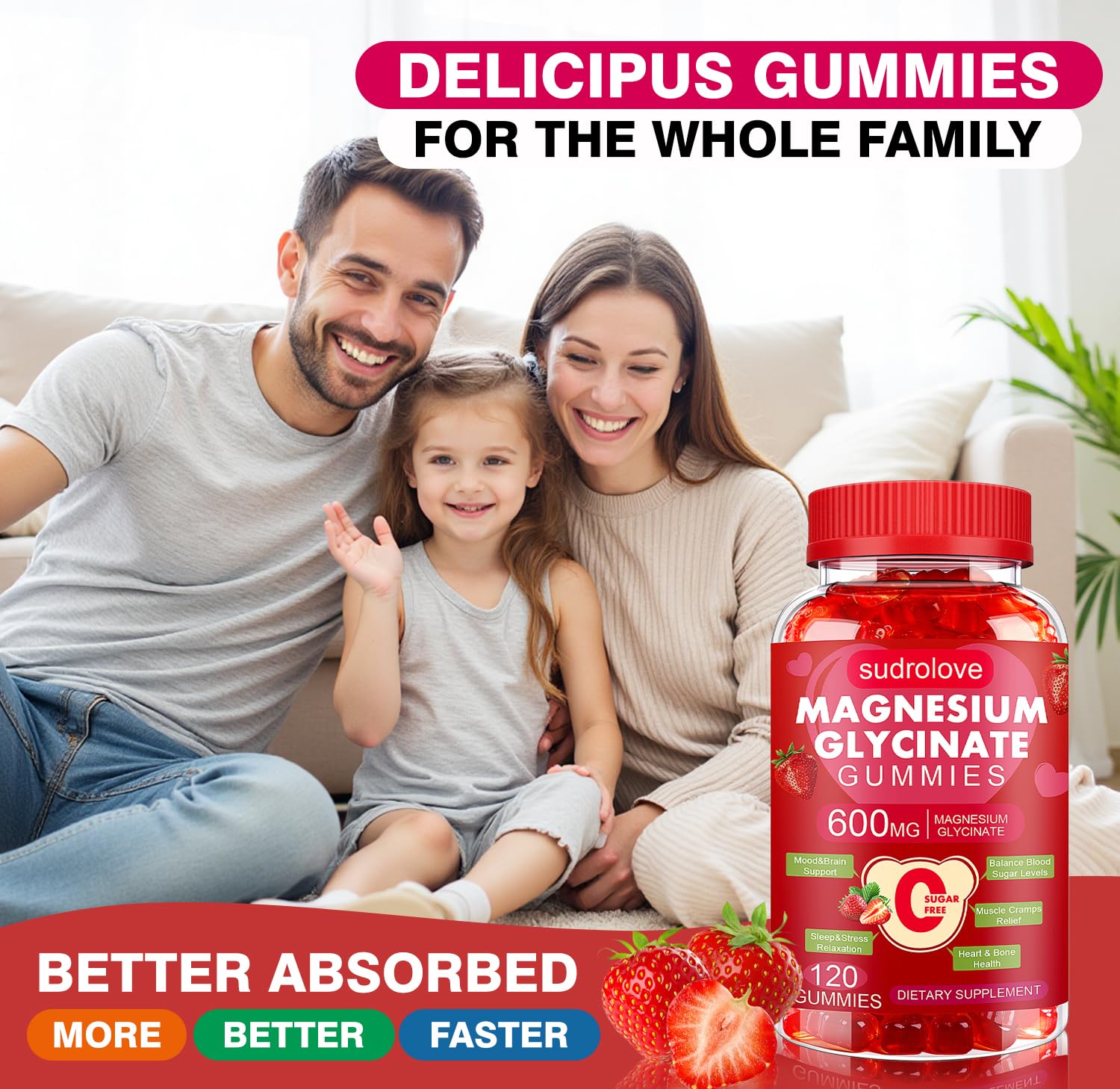 sudrolove magnesium gummies for digestive health