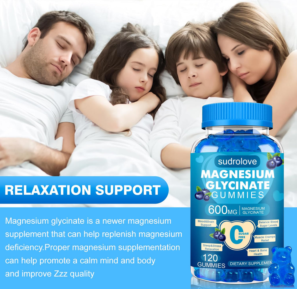 sudrolove magnesium gummies for muscle support