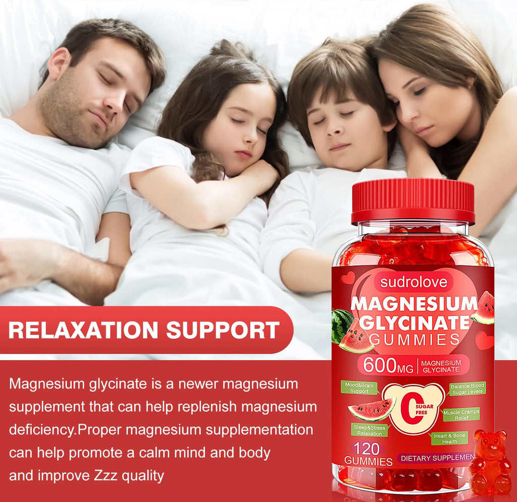sudrolove magnesium gummies for stress relief
