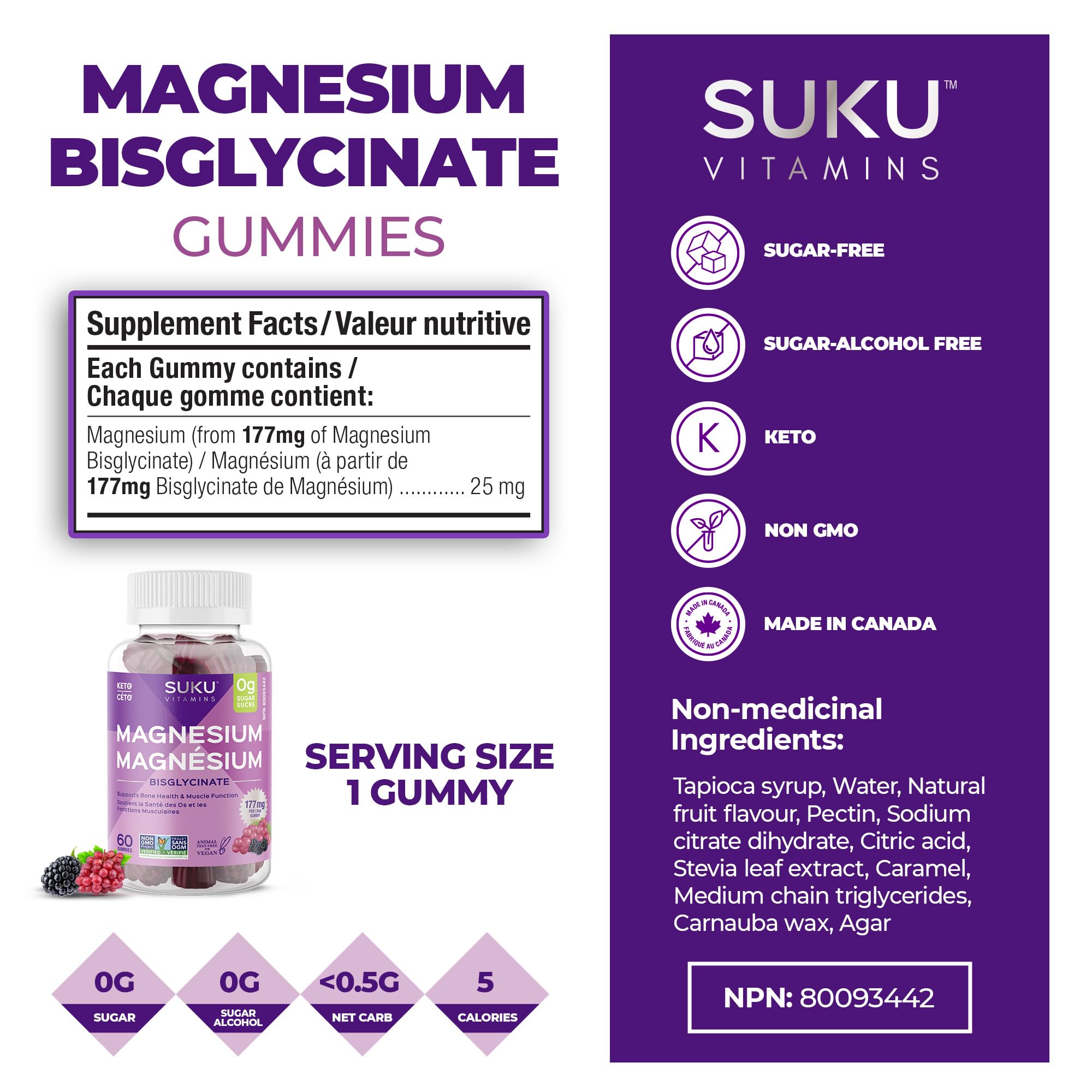 sugar alcohol-free magnesium gummies