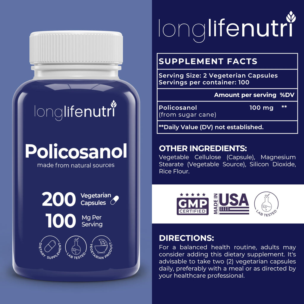 sugar cane derived policosanol benefits