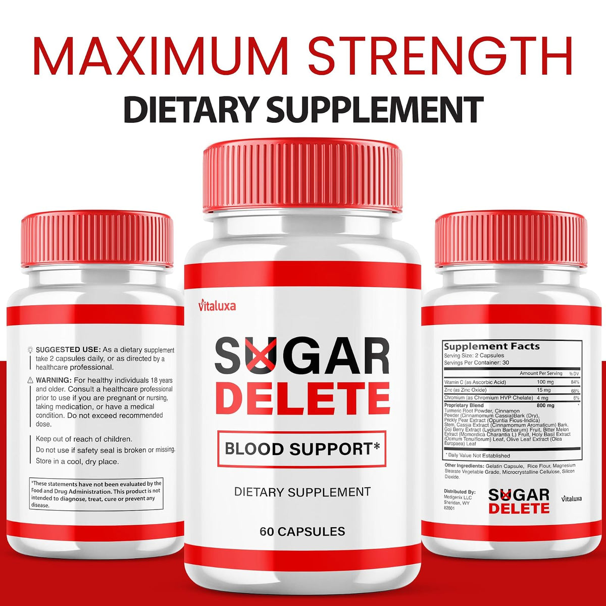 Sugar Delete vitamins for vitality