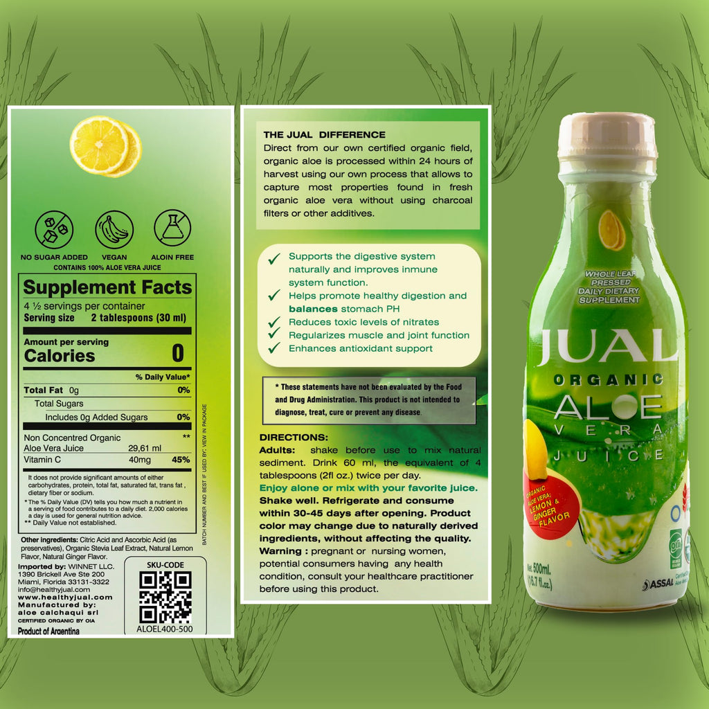 sugar-free aloe vera beverage