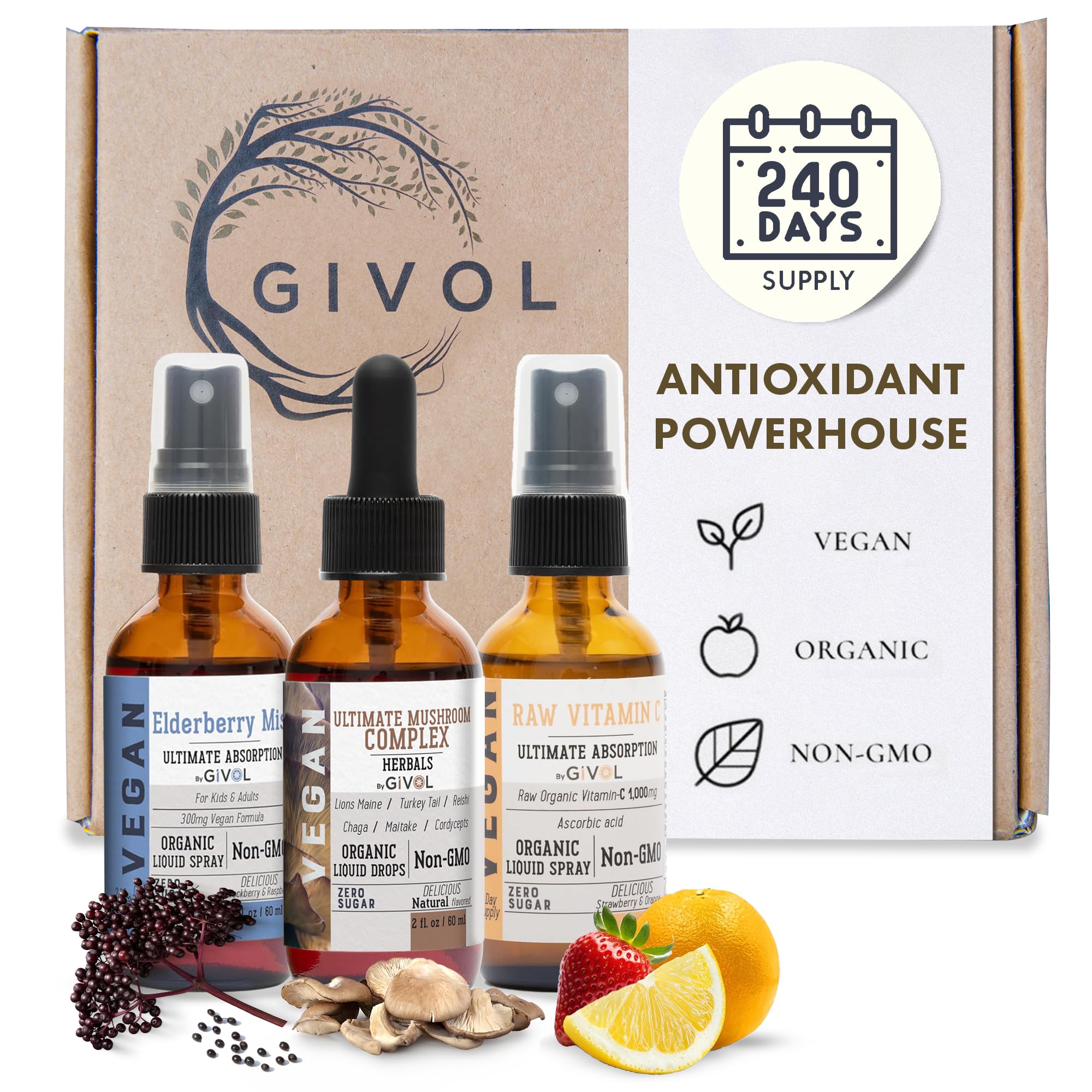 sugar-free antioxidant mushroom supplement