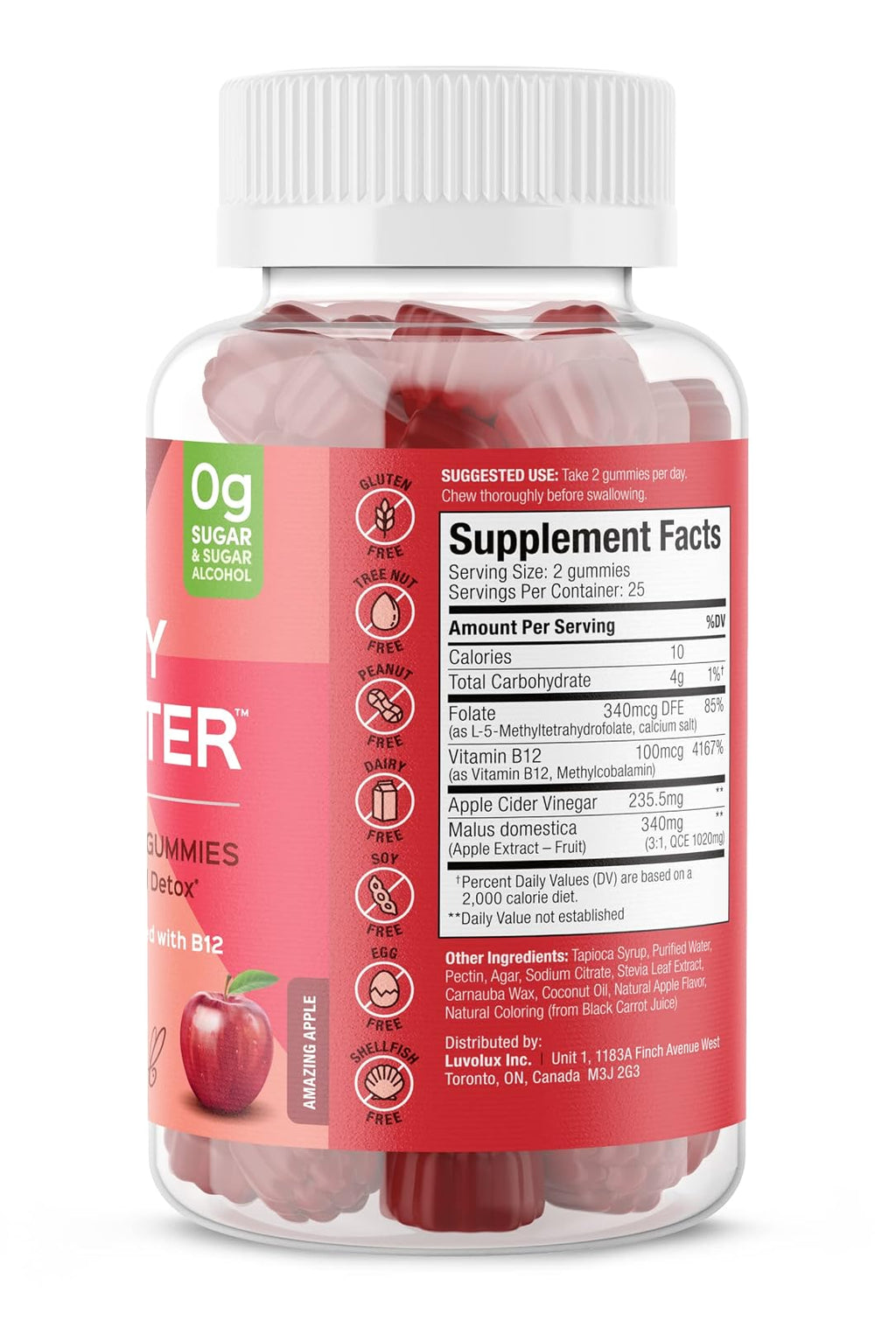 sugar free apple cider vinegar