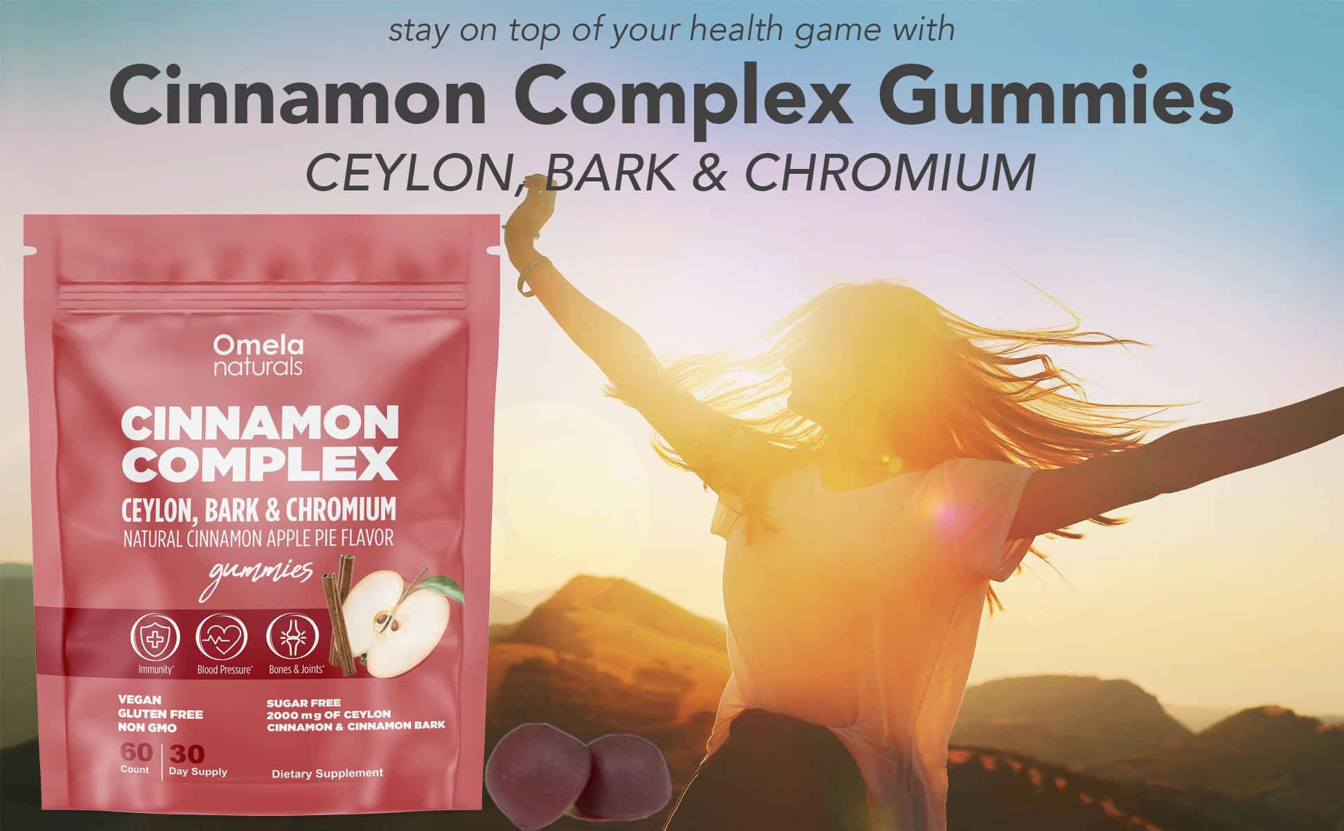 sugar-free apple cinnamon wellness