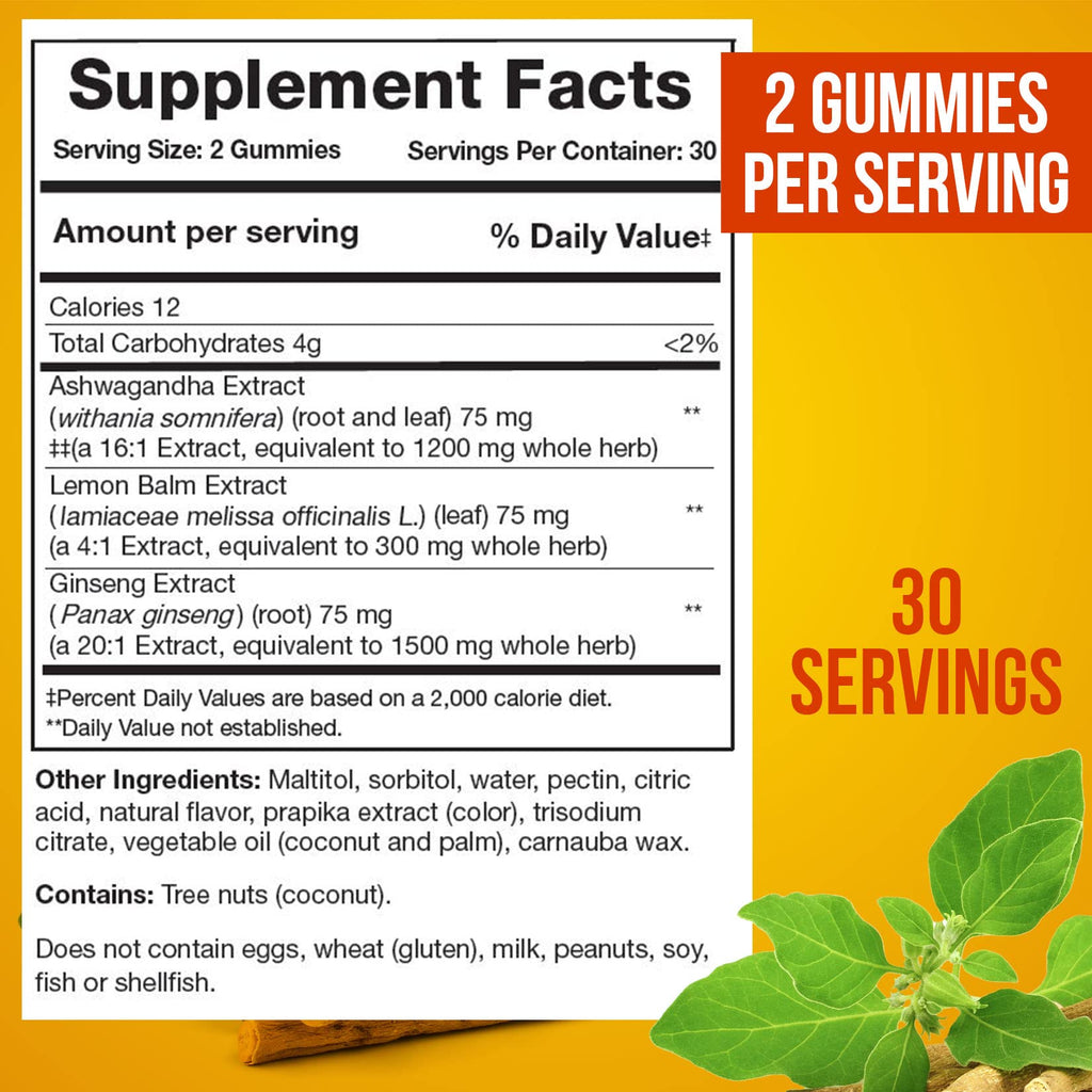 sugar-free ashwagandha gummies for relaxation