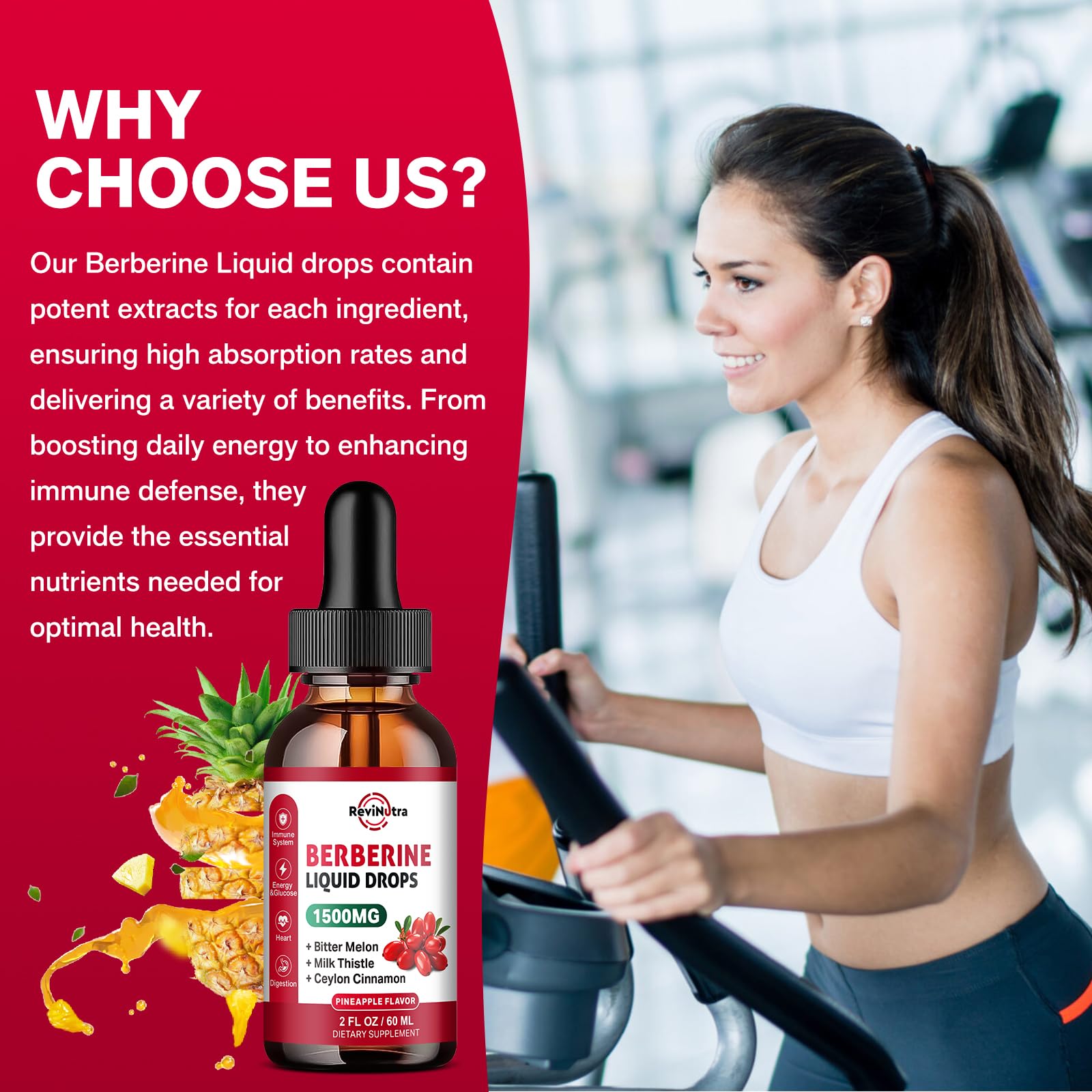 Sugar-free berberine with cinnamon