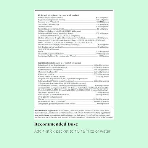 sugar-free blended vitamin drink packets