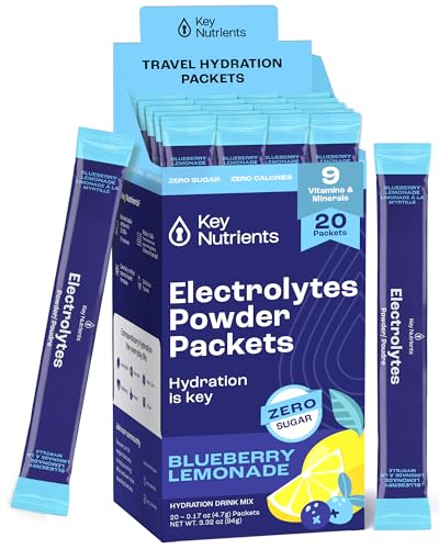 sugar-free blueberry lemonade hydration packets