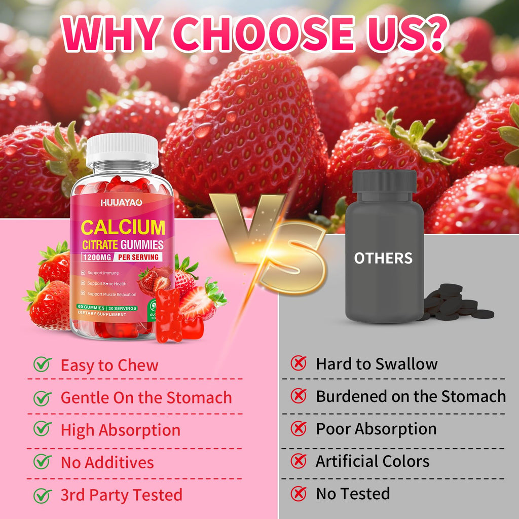 sugar-free calcium citrate gummies for better health