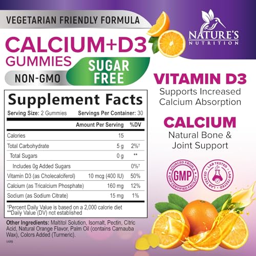 Sugar free calcium citrate gummies for kids