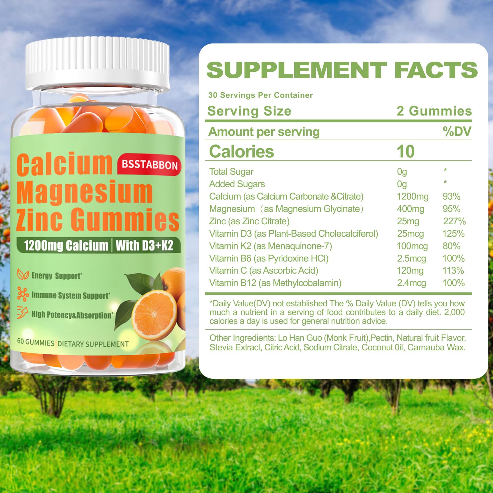 sugar-free calcium citrate gummies