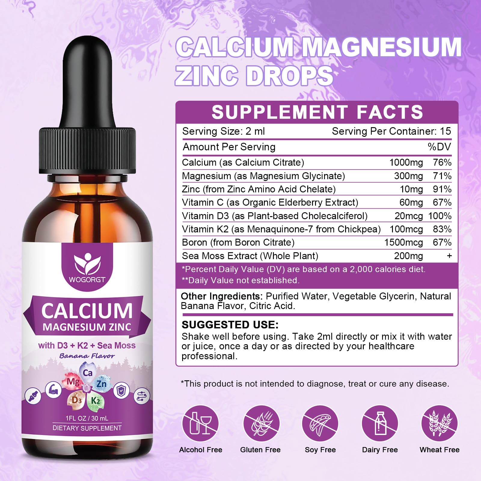 sugar-free calcium for health