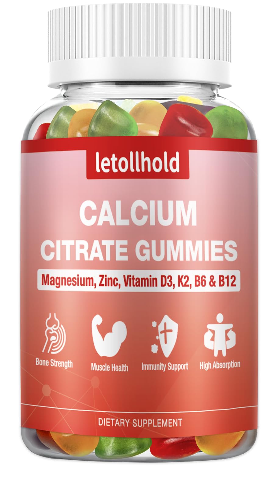 sugar-free calcium gummies for health