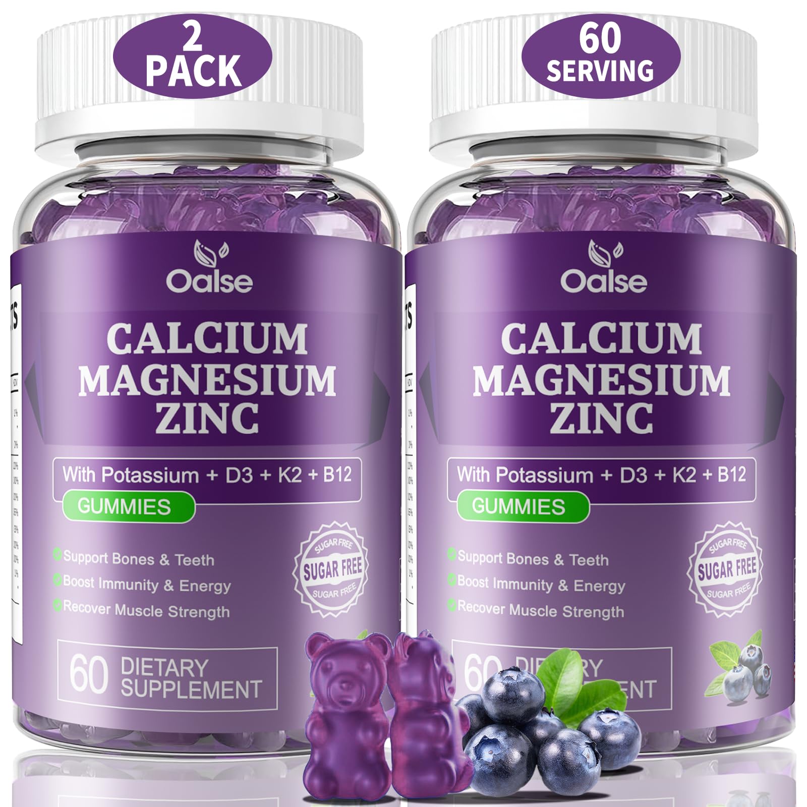 sugar free calcium magnesium zinc gummies