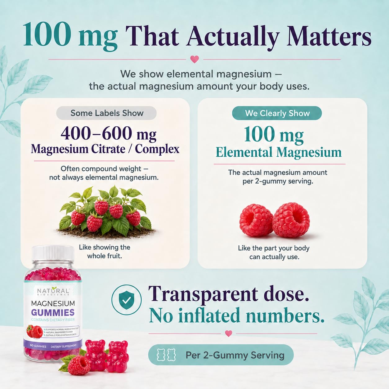 sugar free calm magnesium for muscle support