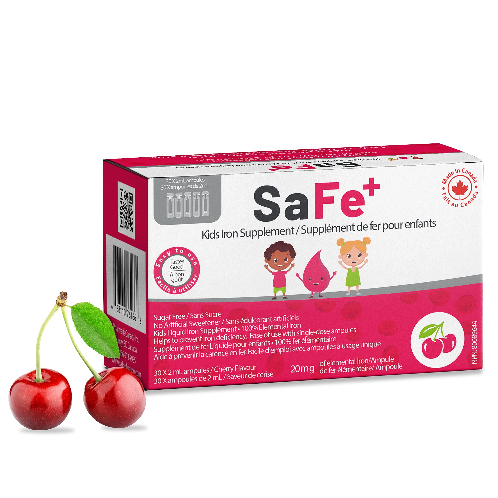 sugar-free cherry iron supplement for kids
