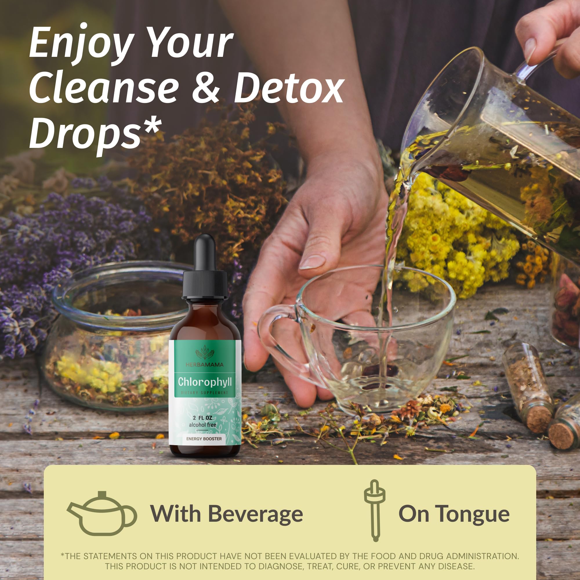 sugar-free chlorophyll drops for immunity