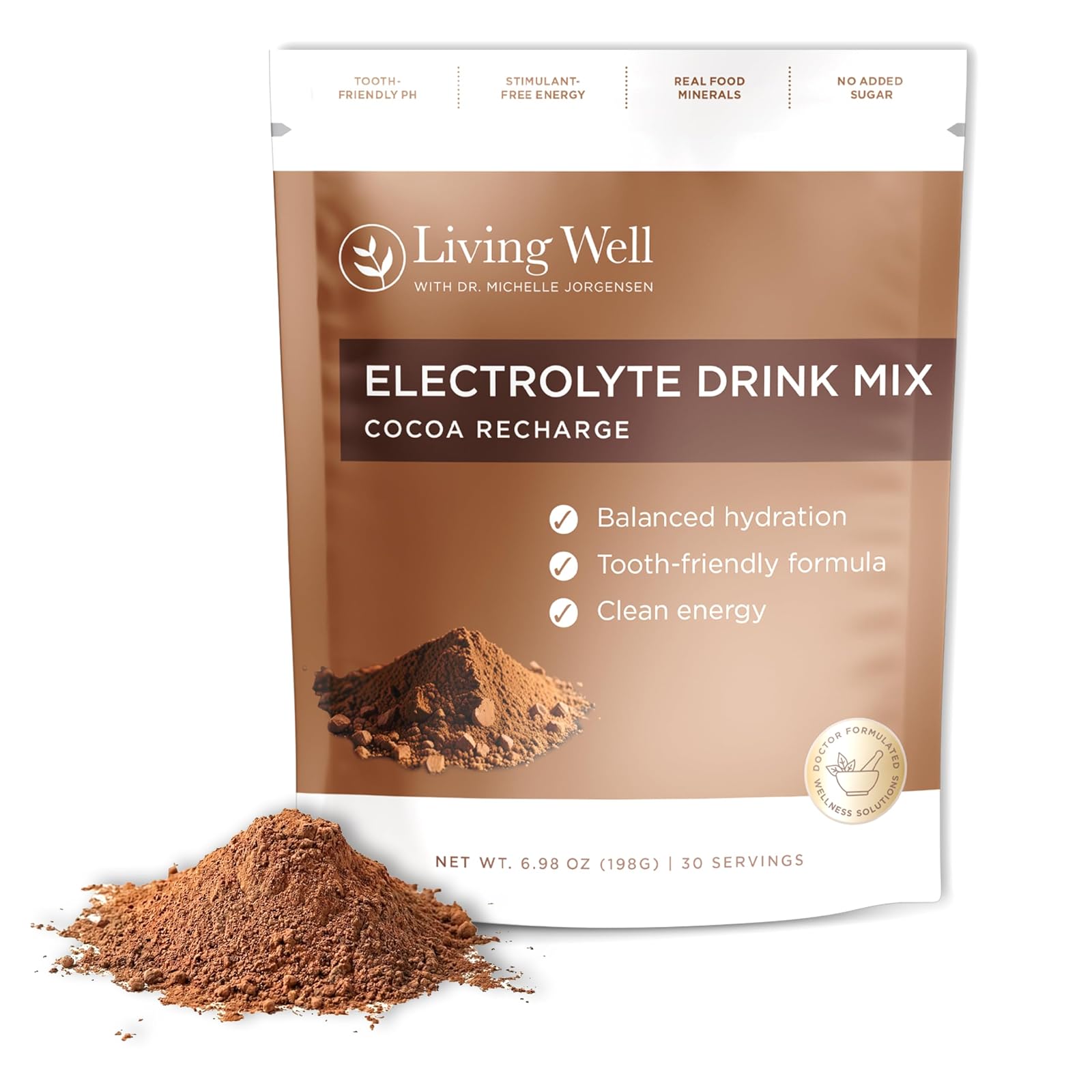sugar-free chocolate electrolyte powder