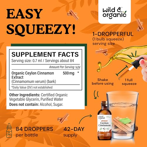 Sugar-free cinnamon liquid supplement