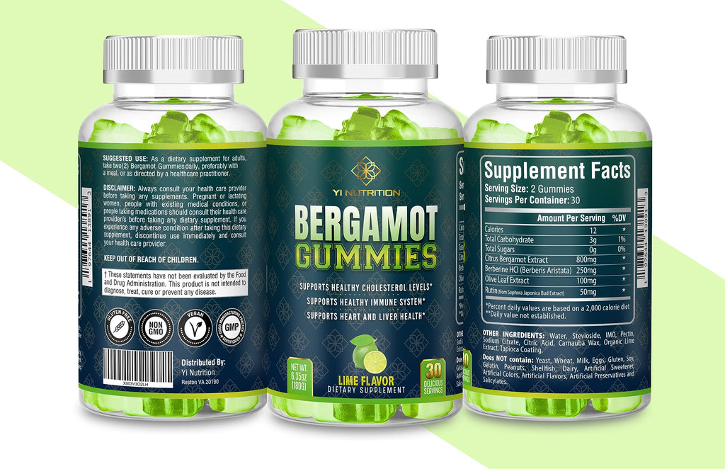 sugar-free citrus bergamot gummies