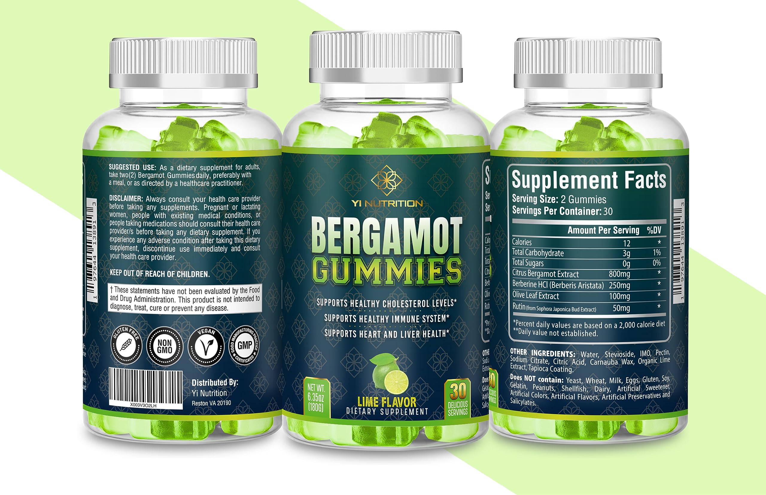 sugar-free citrus bergamot gummies