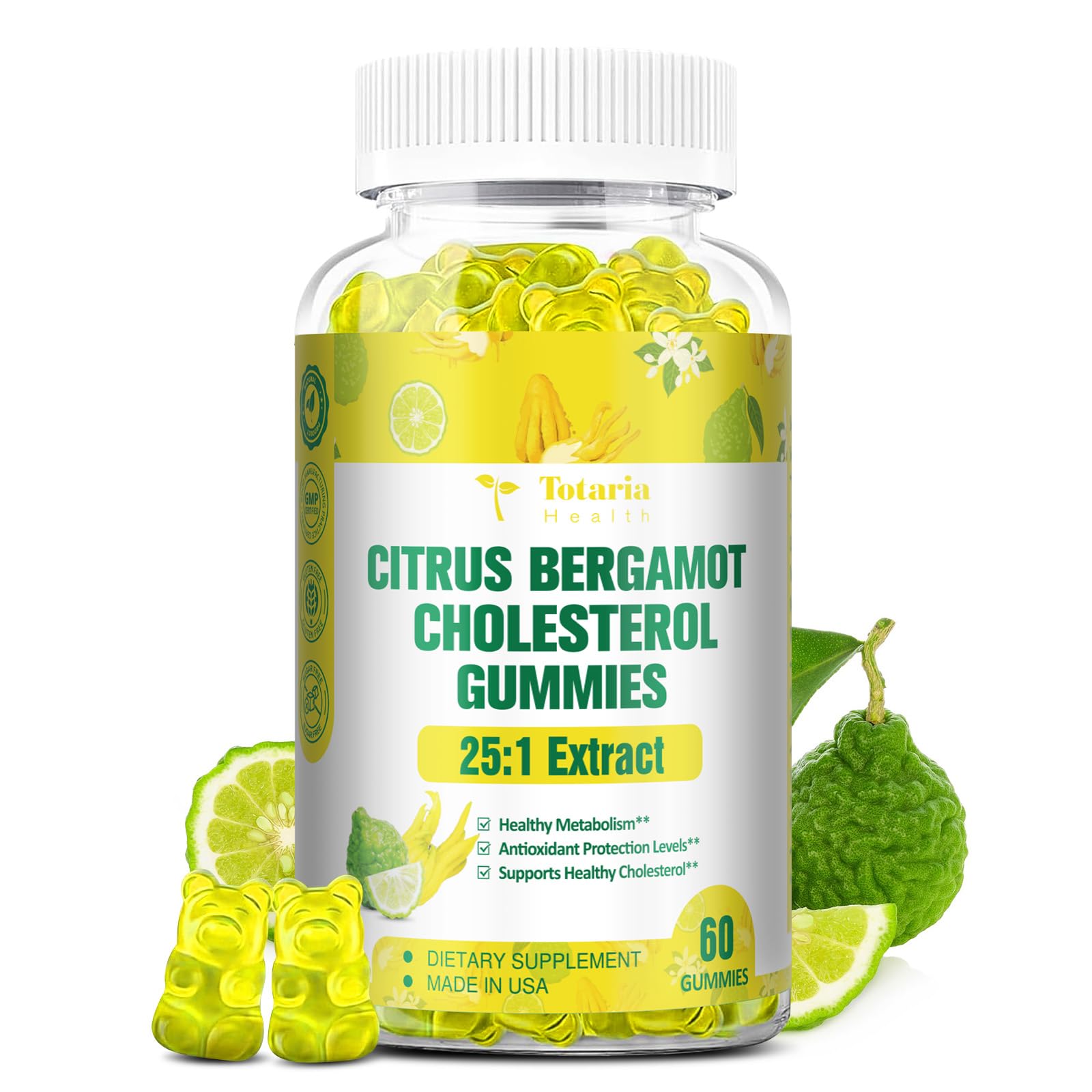 sugar-free citrus bergamot gummies