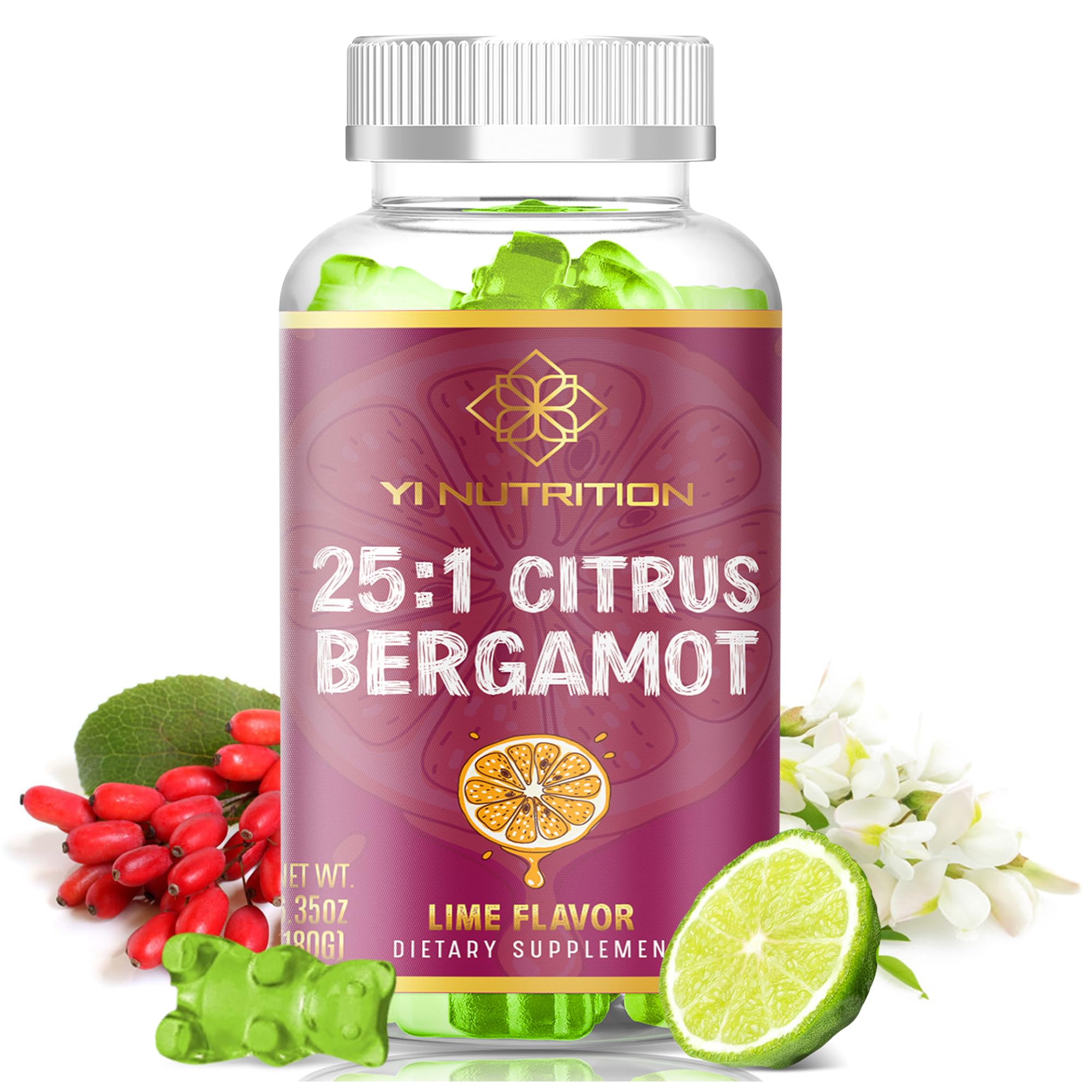 sugar-free citrus bergamot gummies