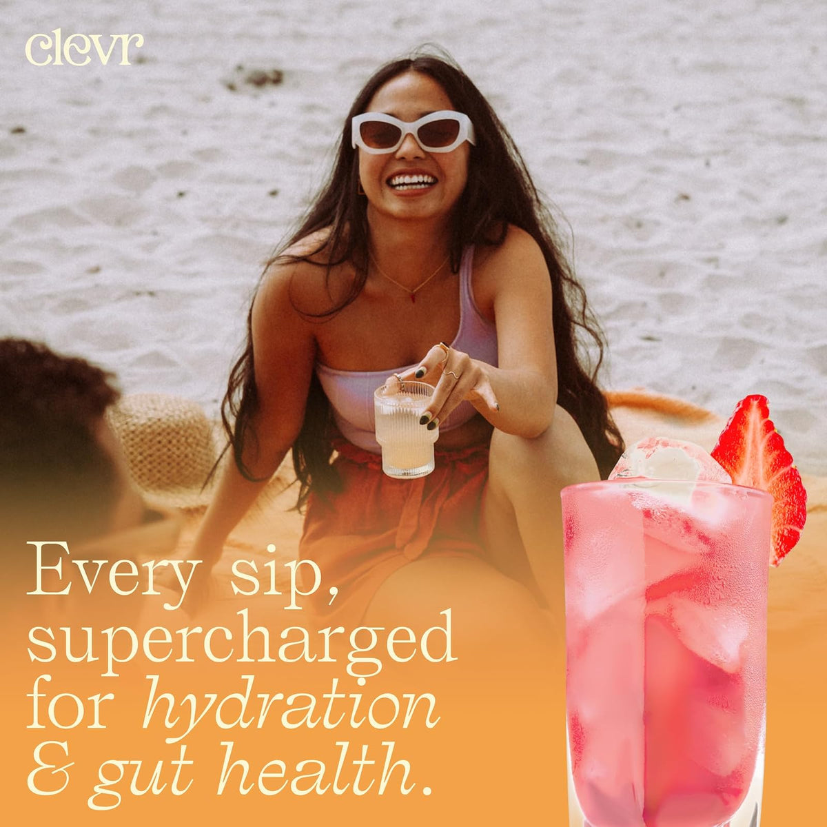 sugar-free Clevr electrolyte drink mix