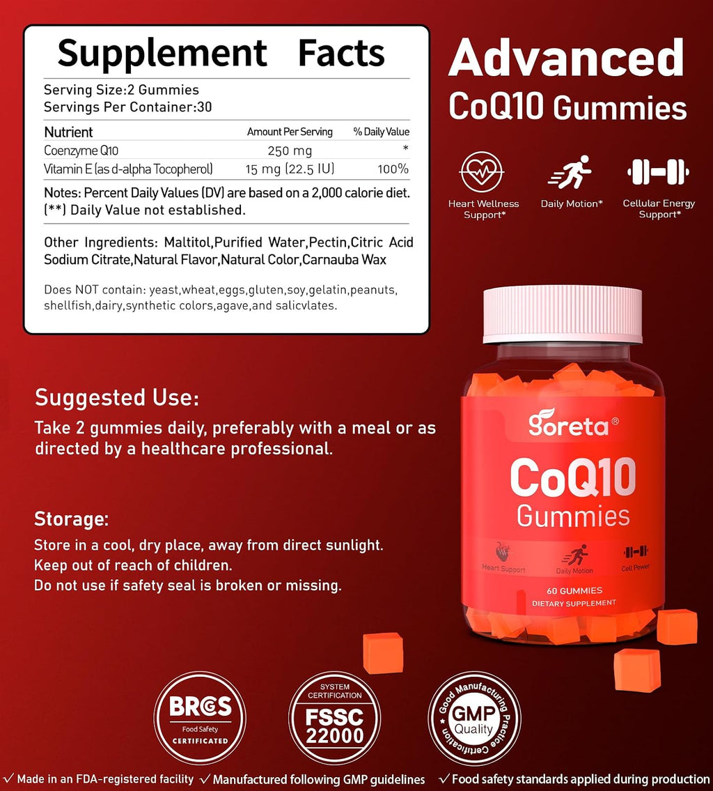 sugar-free CoQ10 orange flavour