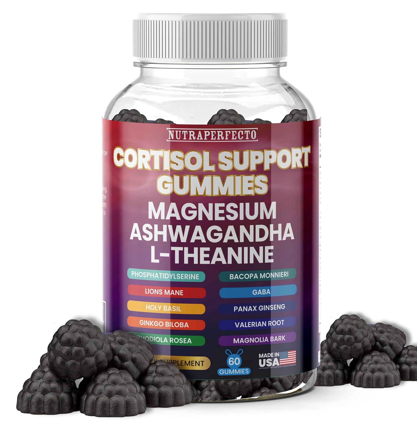 sugar free cortisol gummies for stress relief