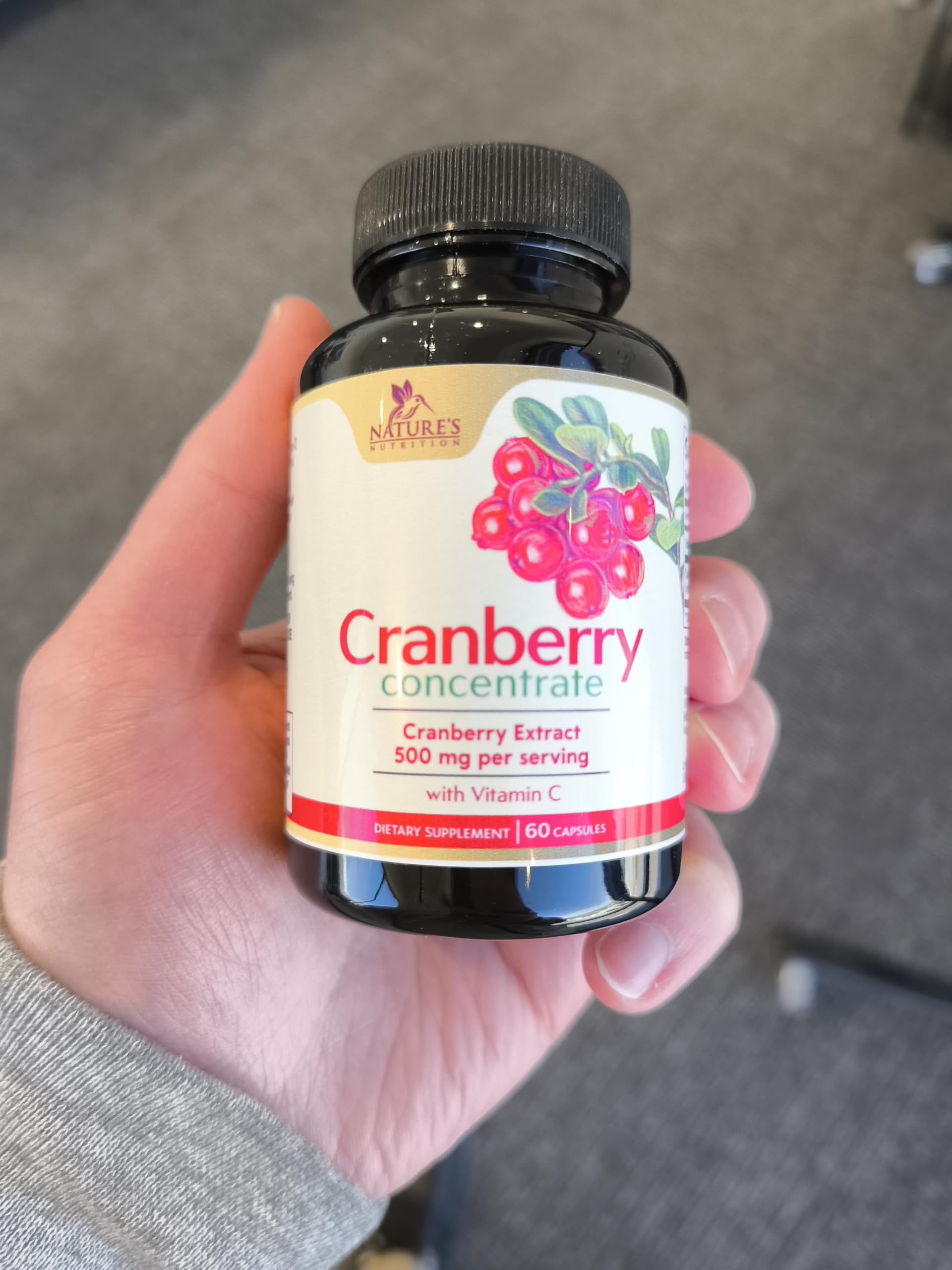 sugar-free cranberry capsules for wellness