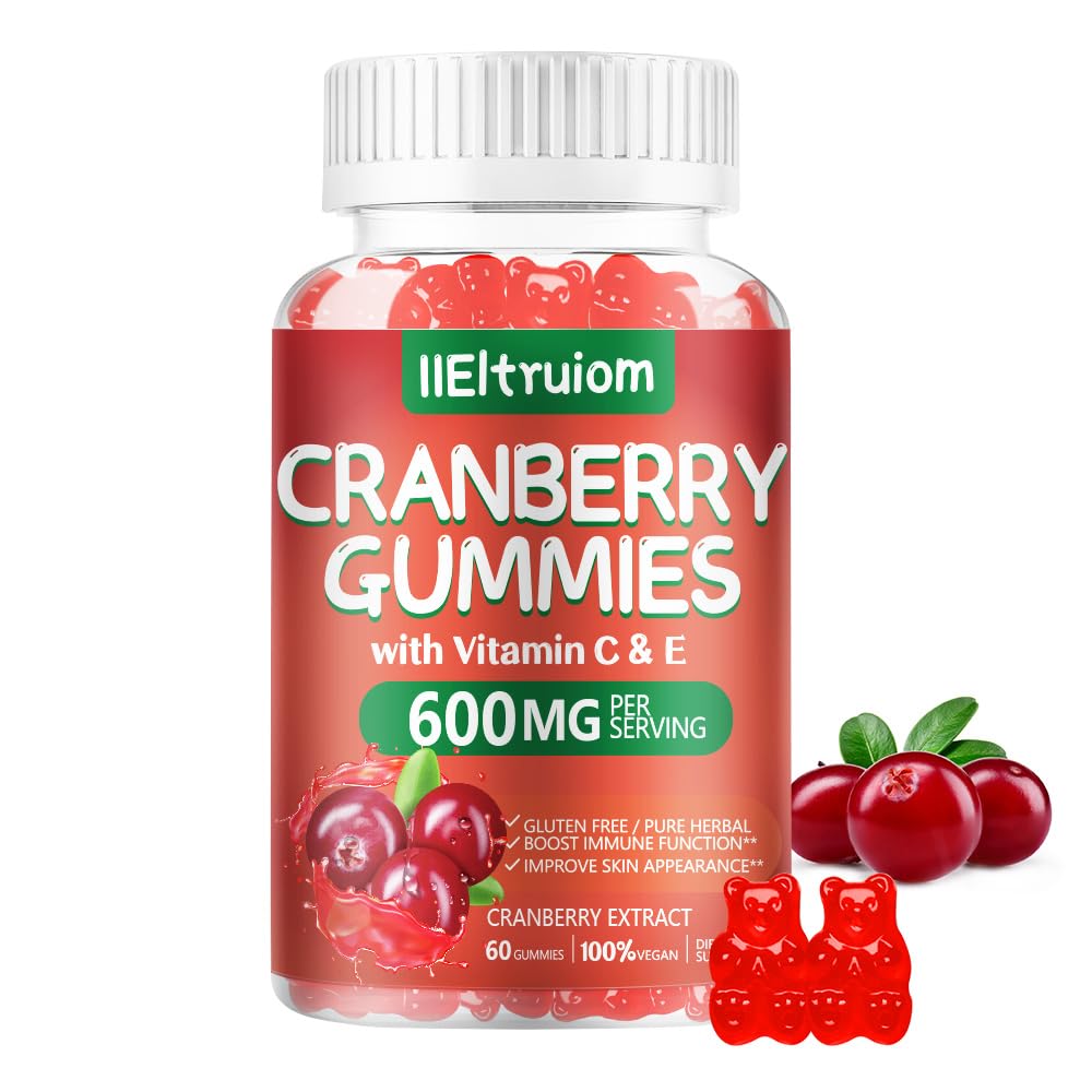 sugar-free cranberry gummies for health