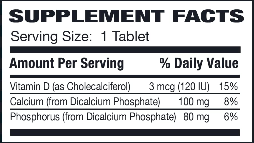 Sugar free dietary supplement for strong bones