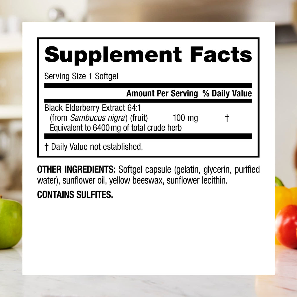 sugar-free elderberry for antioxidant support
