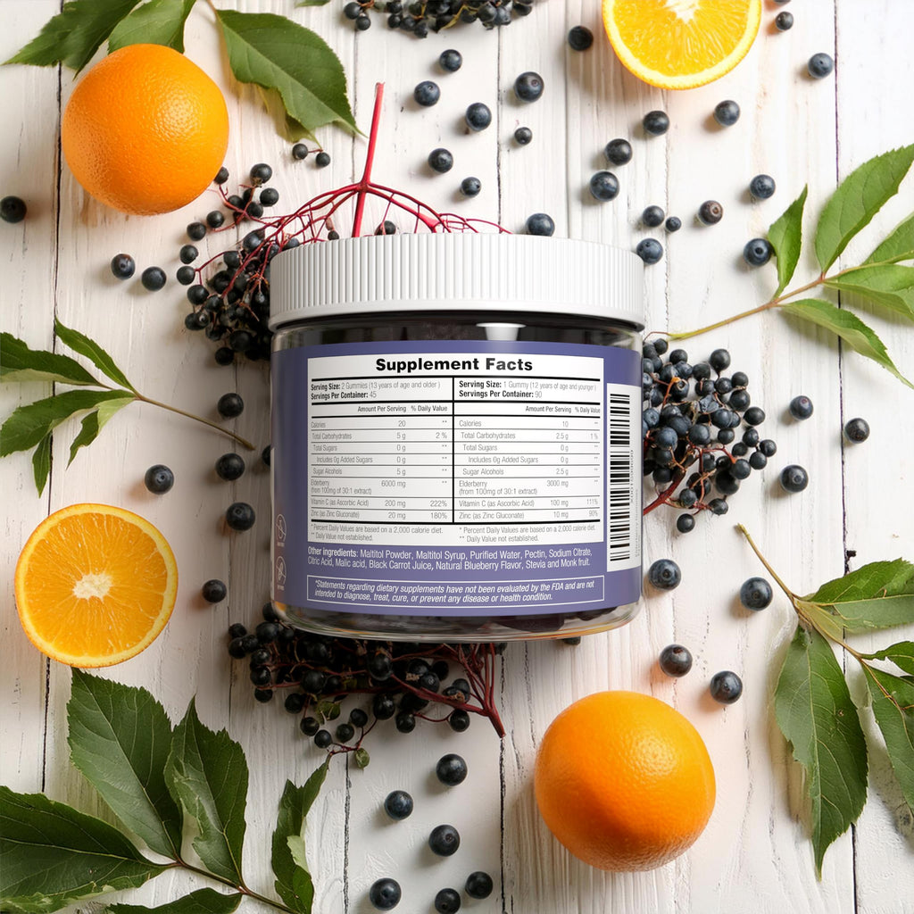 sugar-free elderberry gummies for wellness