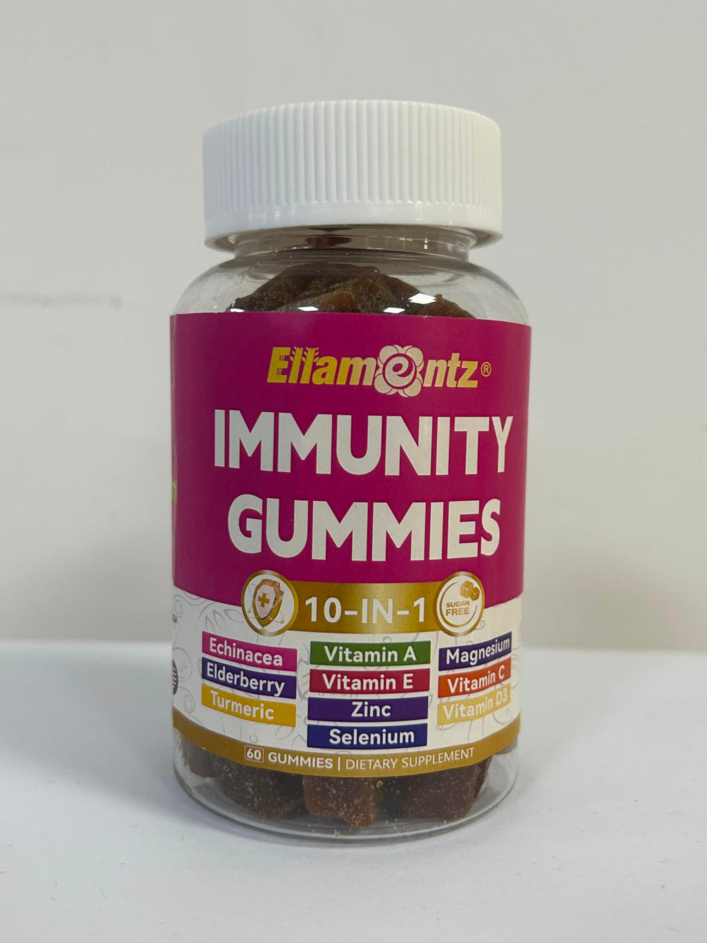 sugar-free elderberry gummies pack