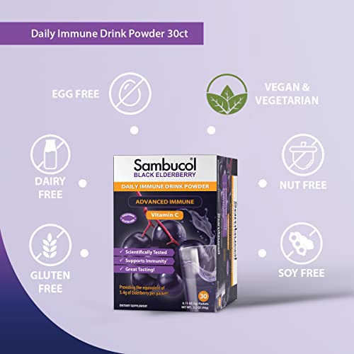 Sugar-free elderberry supplement powder