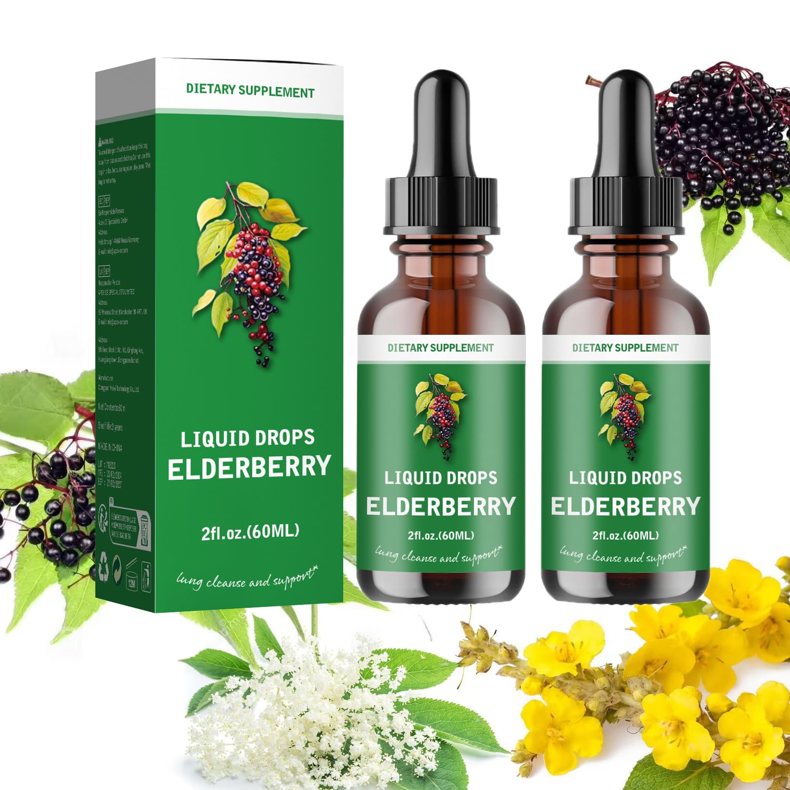 sugar-free elderberry syrup drops
