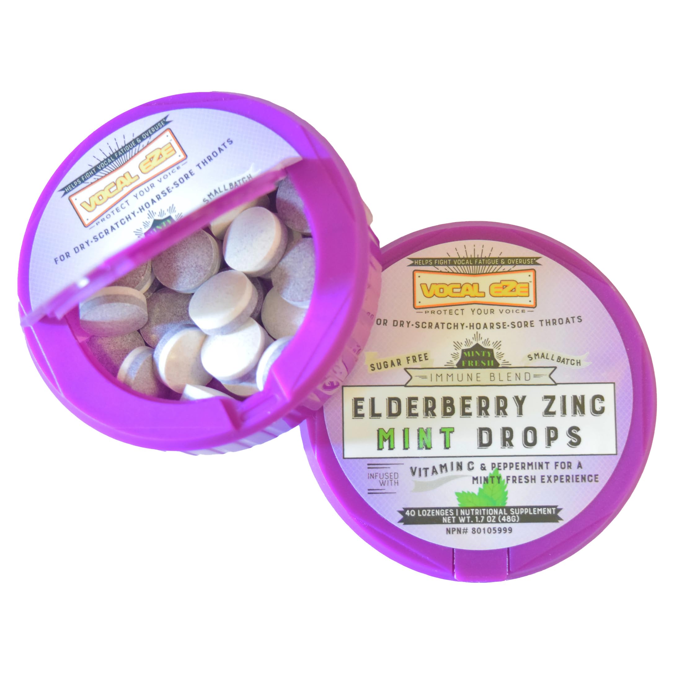 sugar-free elderberry throat lozenges