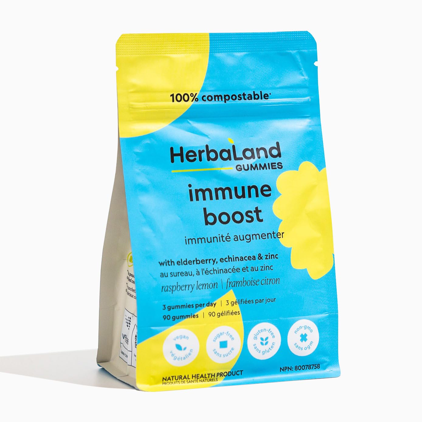 Sugar-free elderberry vitamin supplements