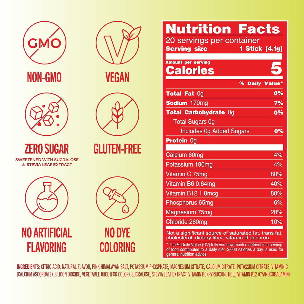 sugar free electrolyte drink mix packets