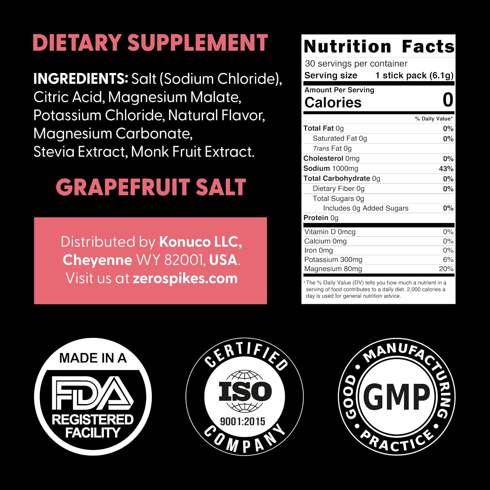 sugar-free electrolyte drink mix packets