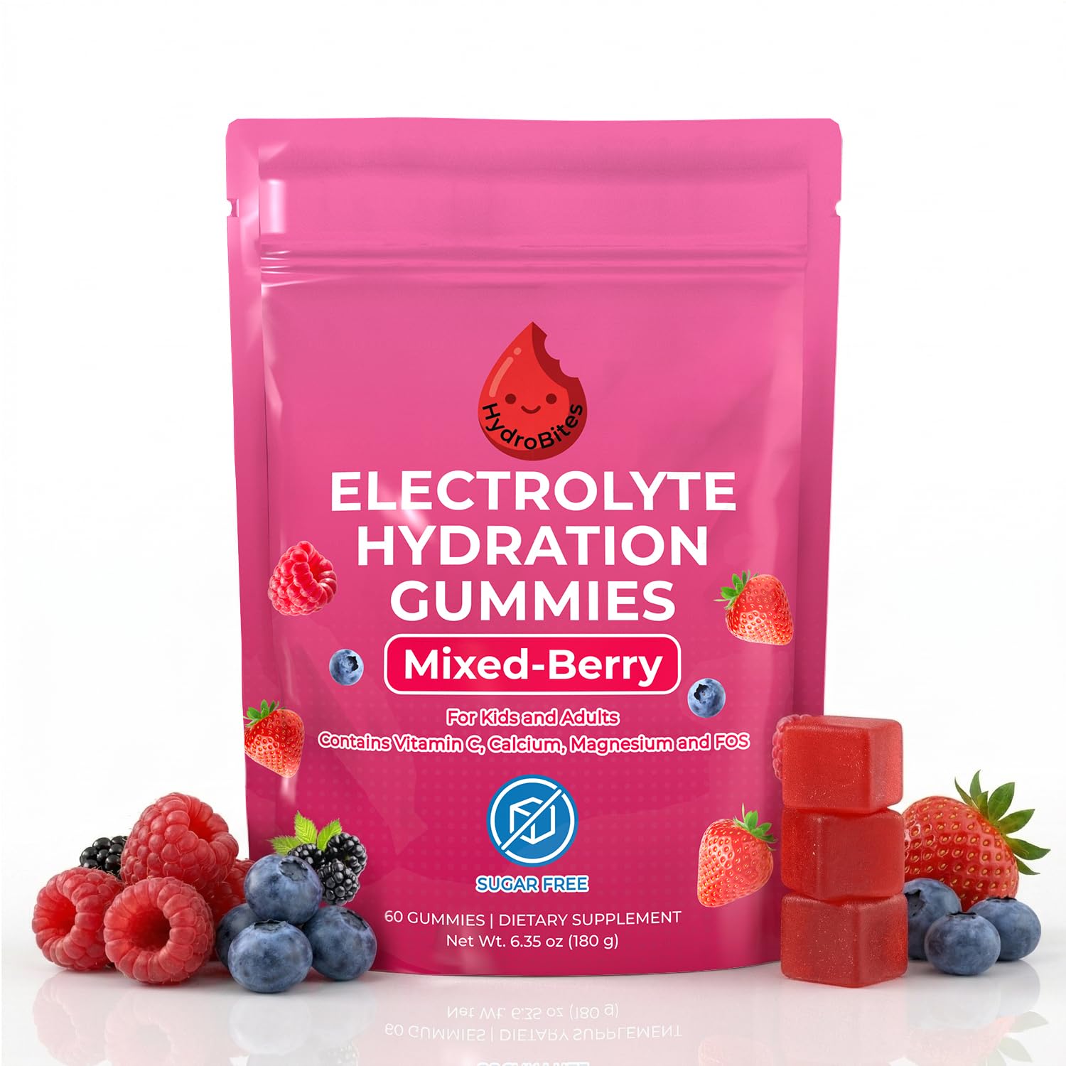 sugar free electrolyte gummies mixed berry
