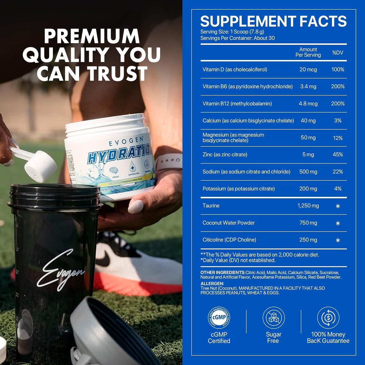 sugar-free electrolyte powder for athletes